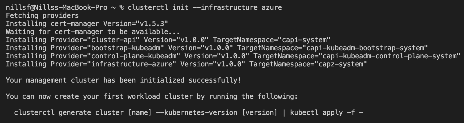Creating Kubernetes Clusters On Azure Using Cluster Api Nillsf Blog